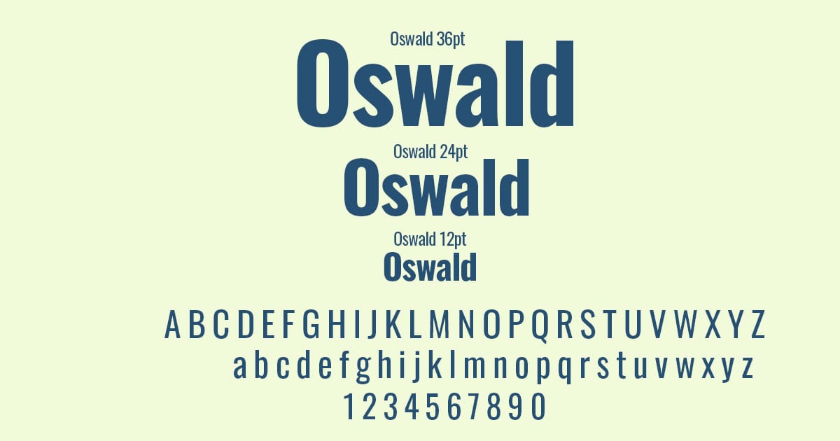 Oswald: A Bold and Playful Font for Eye-Catching Designs